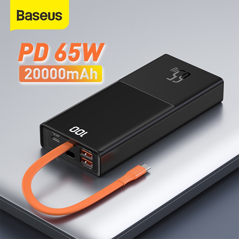 Baseus 65W 20000mah MacBook / Laptop Power Bank